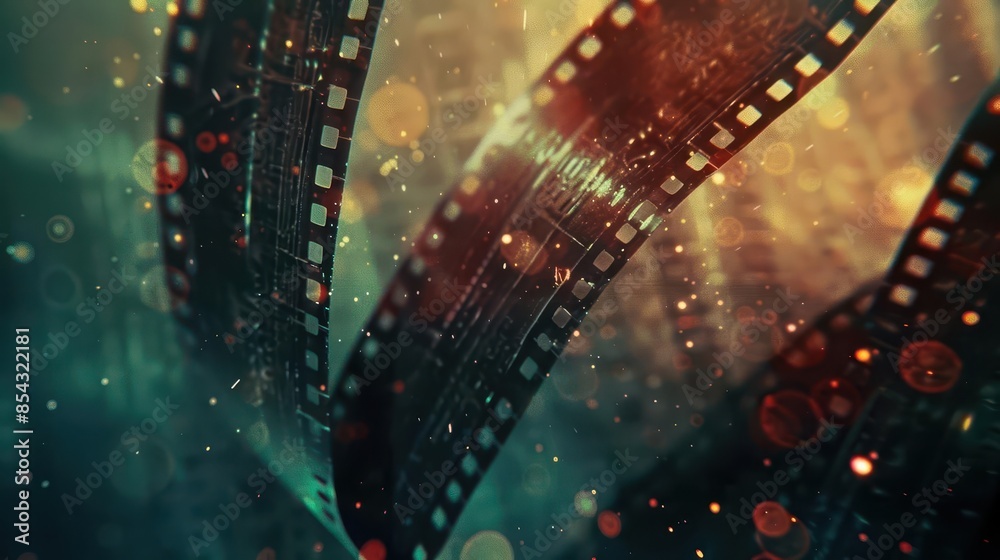 retro film grain texture with light leaks and vignette 3d rendering ...