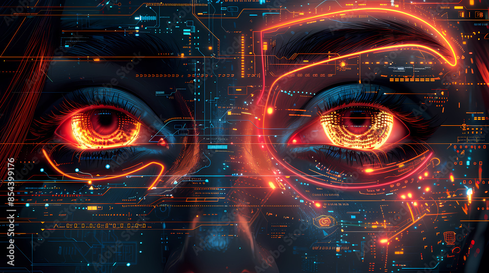 Tthe world of artificial intelligence with AI concept illustration, cutting-edge technology and ...