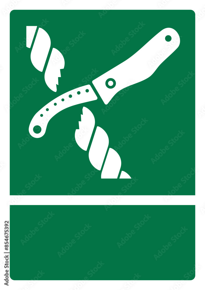 iso emergency and first aid safety signs liferaft knife your custom ...