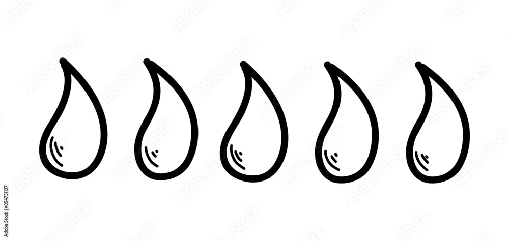 Menstruation period doodle. Feminine hygiene products, menstrual ...