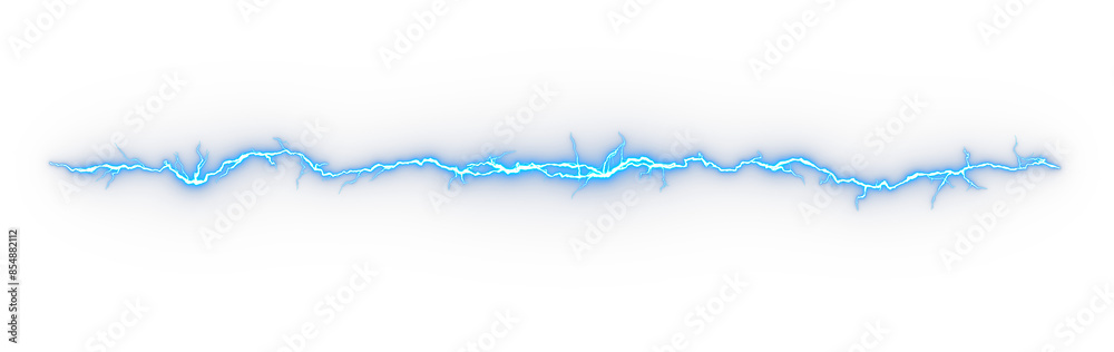 Cut out electric spark lighting on transparent backgrounds effect 3d ...