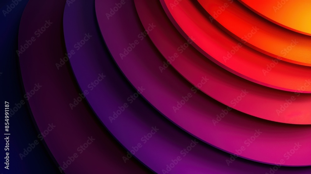 gradient noise concentric circles flat design side view visual effects ...