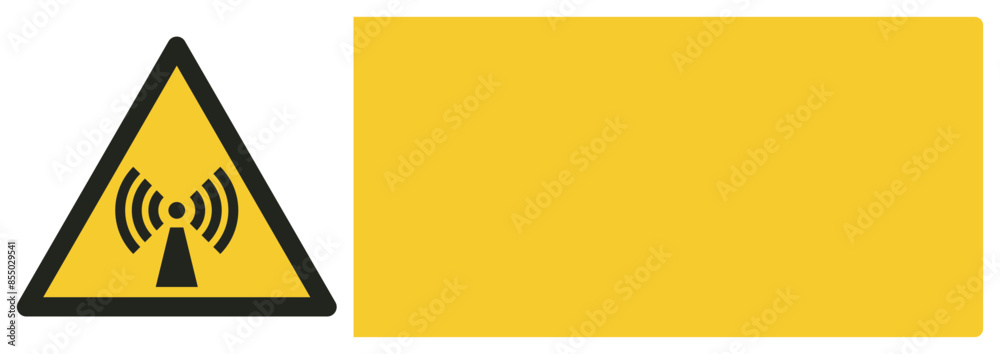 ISO warning safety signs_warning ; non-ionizing radiation your custom ...