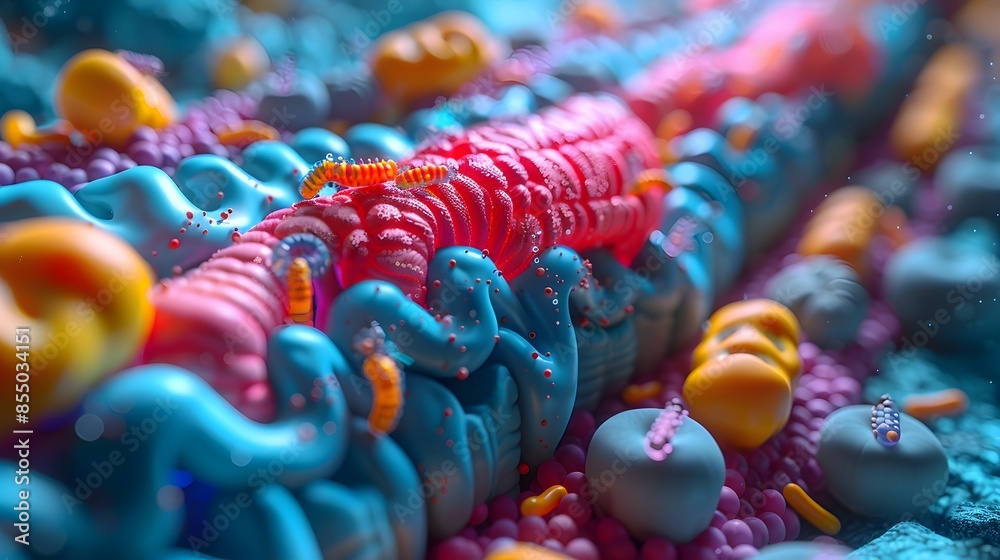 Diverse Gut Flora Ecosystem of Thriving Probiotic Microorganisms in ...