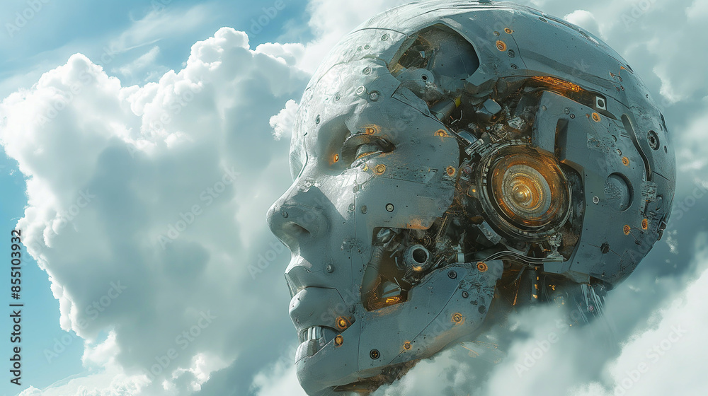 Imagine about the highest technology of humanity and a half of human ...