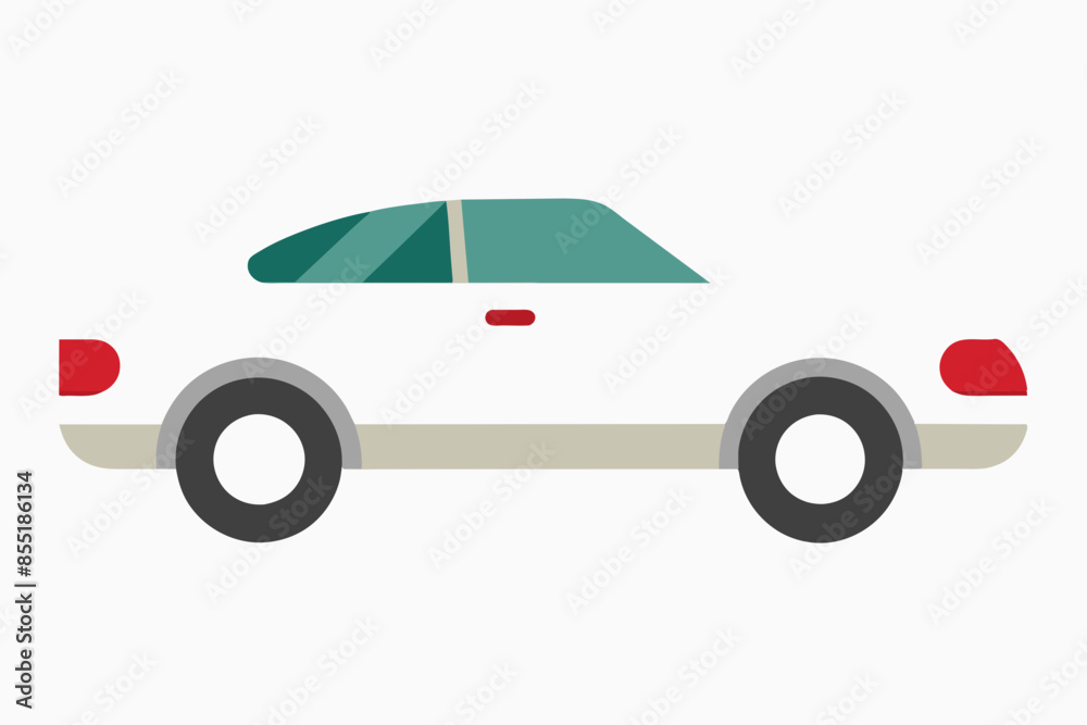 car vector illustration white background Stock Vector | Adobe Stock