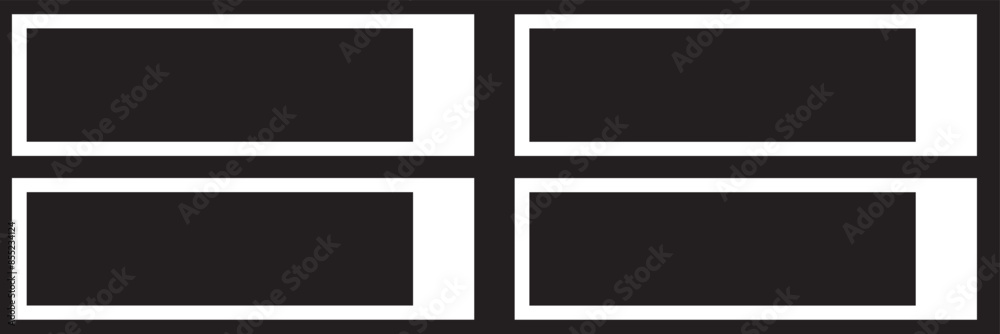 Blank photo booth strip template. Clipart image. isolated on white and ...
