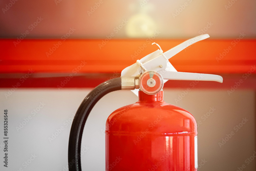 Engineer check fire suppression system,check fire extinguisher tank in ...