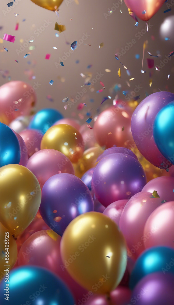 Glitter Balloons shiny sparkles birthday colorful balloons and party ...