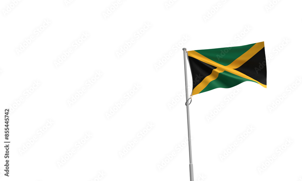 Ilustración de Stock Flag jamica 8 eight day date august month ...