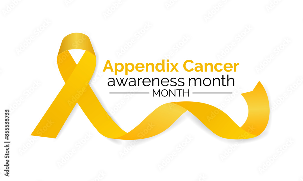 Appendix Cancer Awareness Month background template. Holiday concept ...