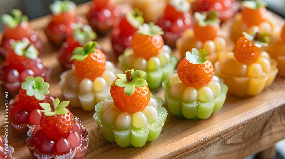 Luk Chup miniature Thai fruit-shaped mung bean desserts Stock ...