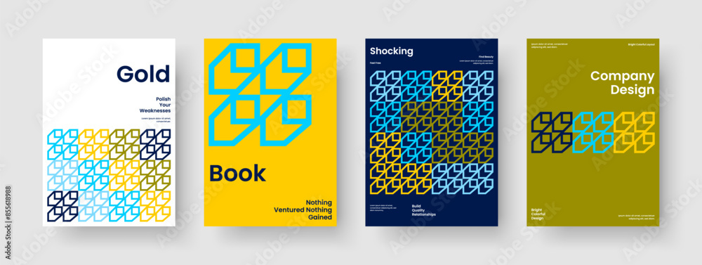 Geometric Poster Layout. Abstract Flyer Template. Modern Banner Design ...