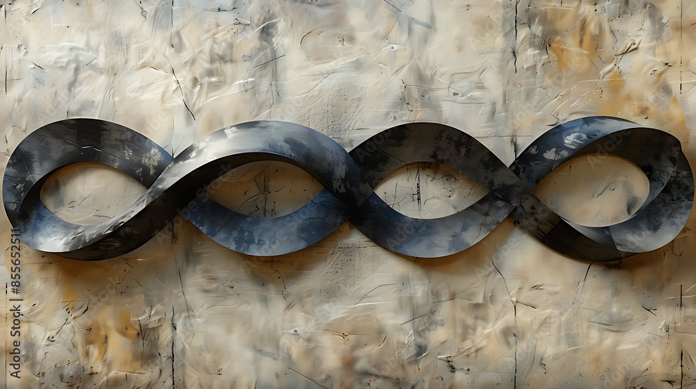 Hand-drawn infinity symbols in a continuous sketch style. The symbols ...