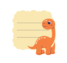 Cute Dinosaur Notepaper Free Stock Photo - Public Domain Pictures
