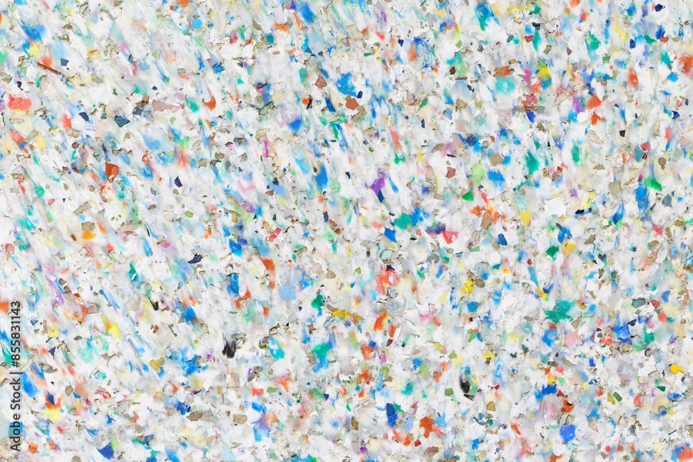 Plastic Recycling Concept Texture - Fused Plastic Waste Stock Photo ...