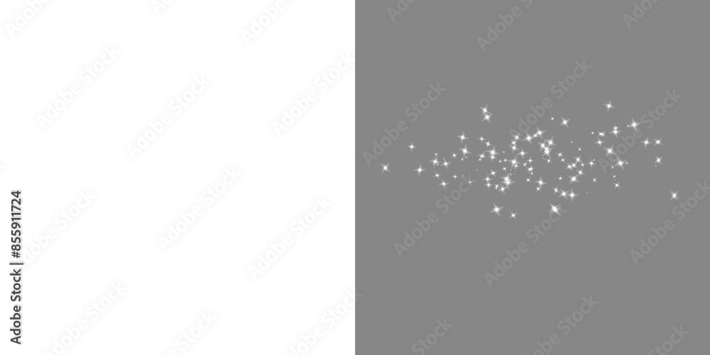 Moon, star, stars, sparkles, falling star, isolated on transparent ...