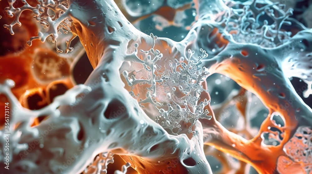 A conceptual illustration depicting unbreakable joints, contrasting ...