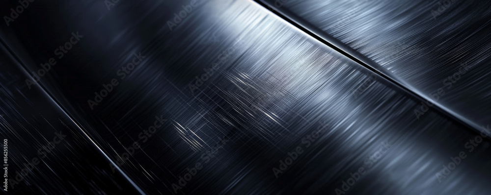 Metallic background with a dark, matte black titanium texture ...