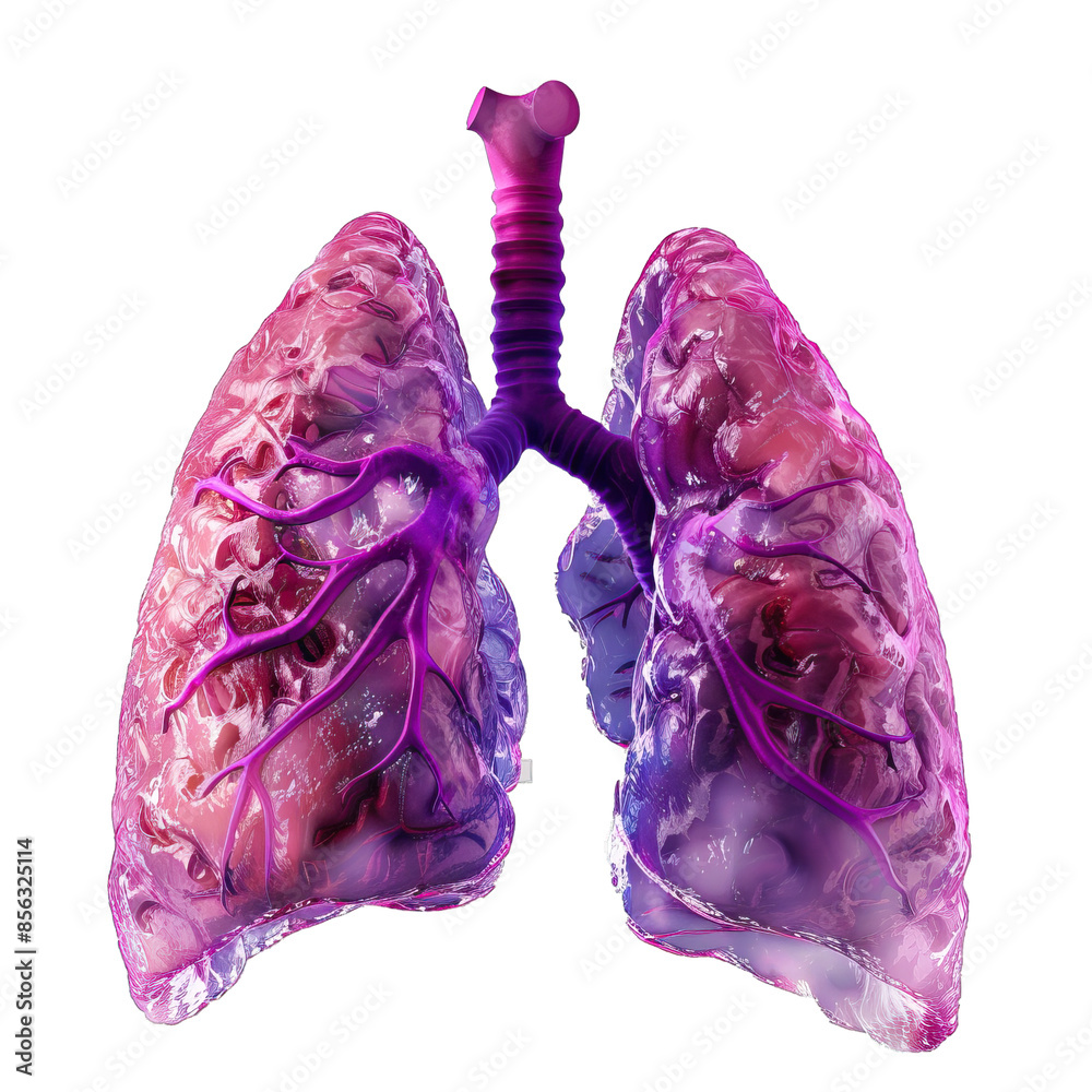 Lung tissue sample, isolated on transparent background PNG, for ...