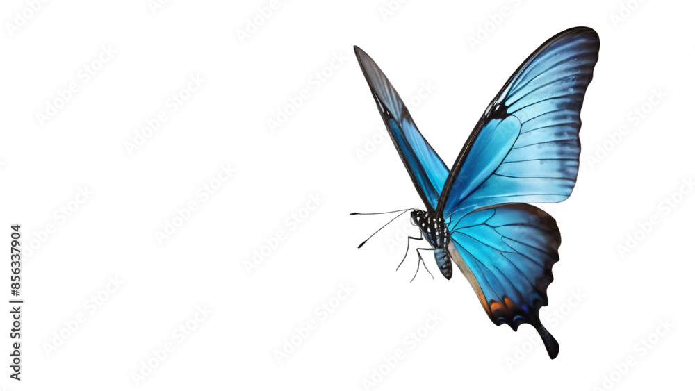 blue morpho butterfly isolated on white background , transparent png ...