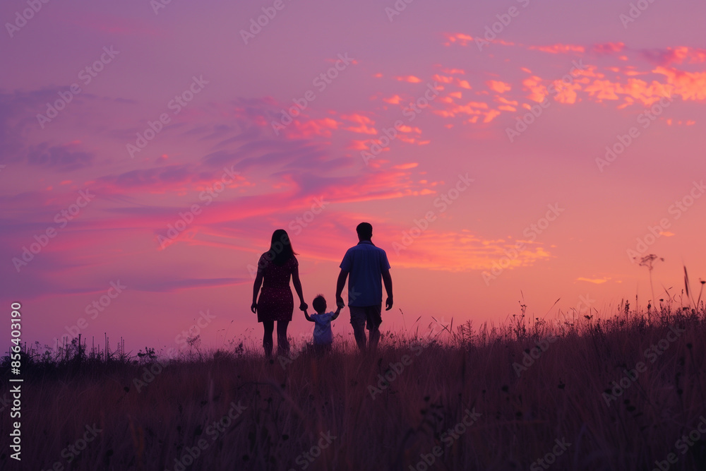 Evening Walk Together Stock Photo | Adobe Stock