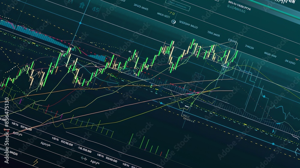 Ilustração do Stock wallpaper of detailed and engaging image of a stock ...