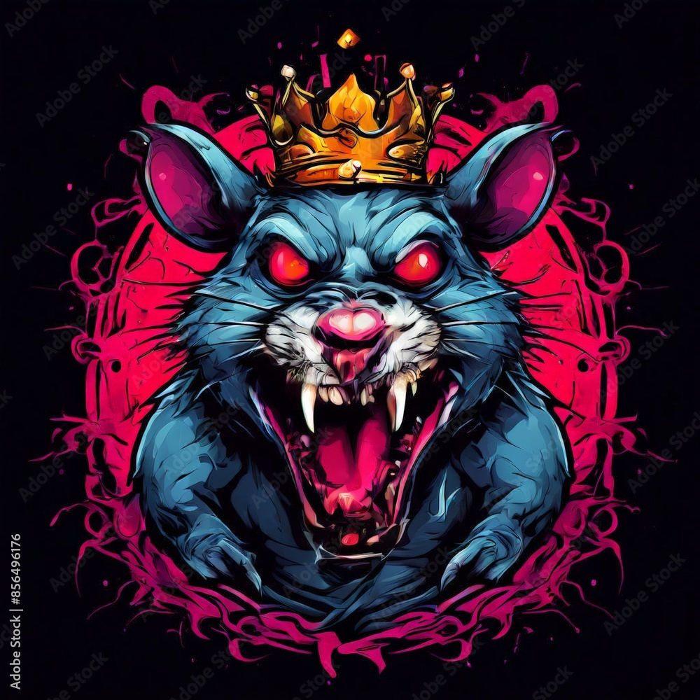 AI Image Generator, Creepy Zombie Rat Stock Illustration | Adobe Stock