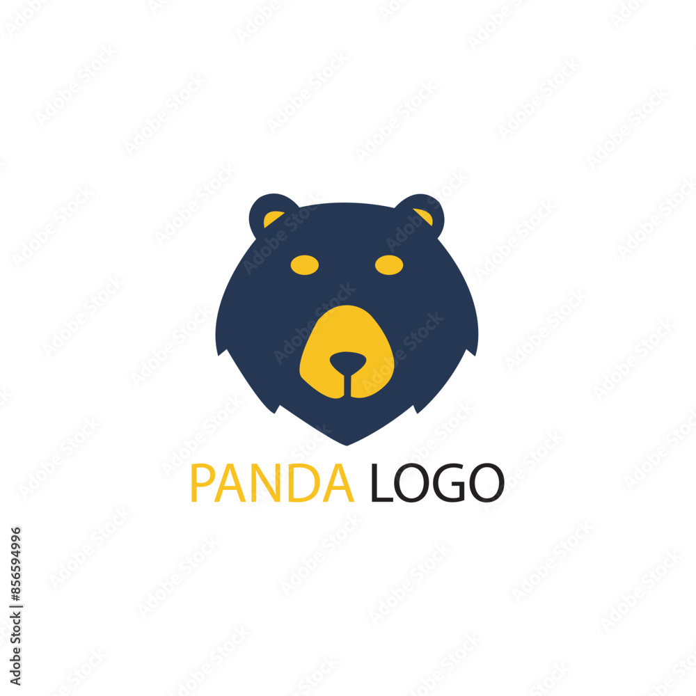 Panda logo featuring a sleek, modern design with clean lines and ...