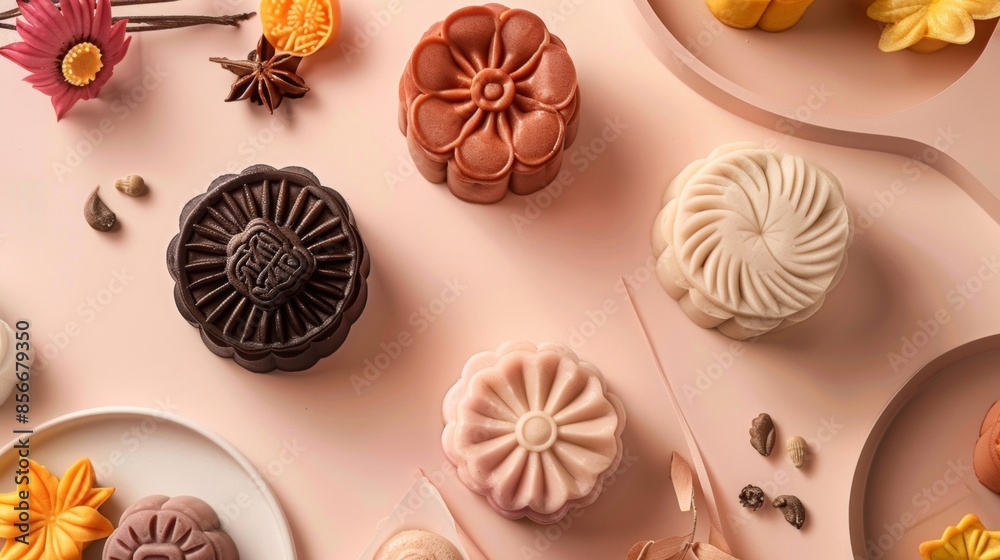 Explore a modern twist on traditional mooncakes with this collection ...