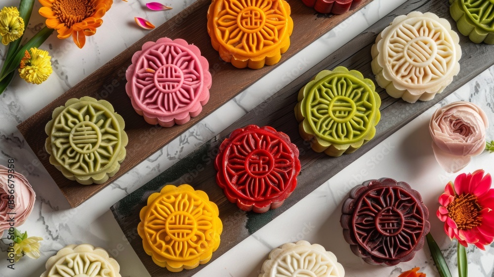 Explore a modern twist on traditional mooncakes with this collection ...