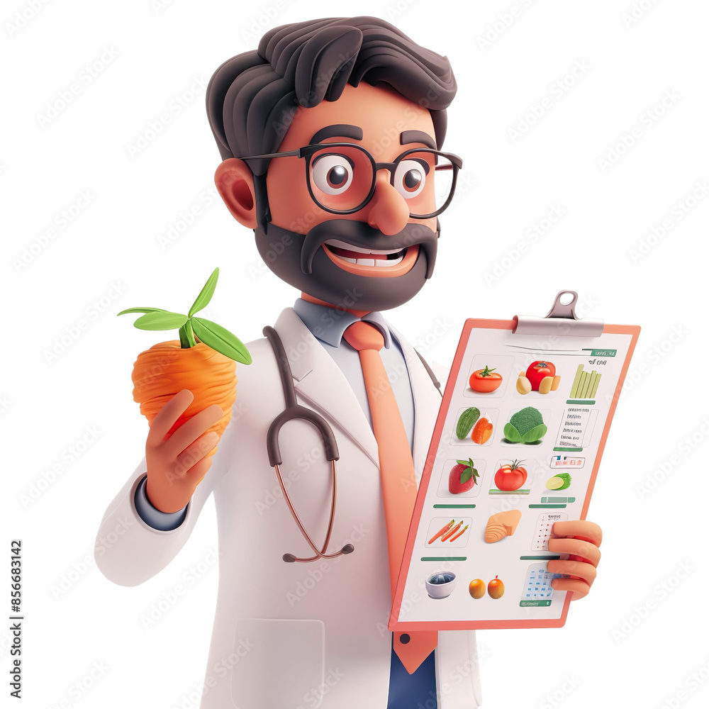 3d cartoon illustration of angled view close up shot of a male ...