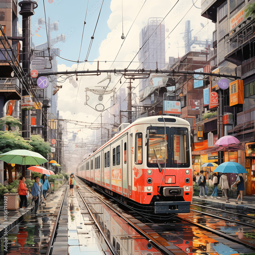 straßenbahn, stadt, ubahn, sbahn, straßenbahn, tram, öpnw, öffentlicher ...