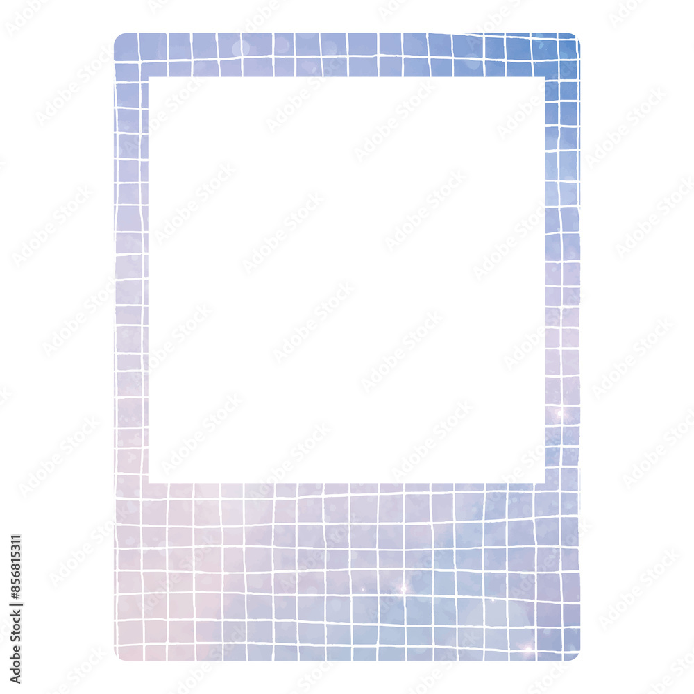 Png purple aesthetic instant photo frame, transparent design Stock ...