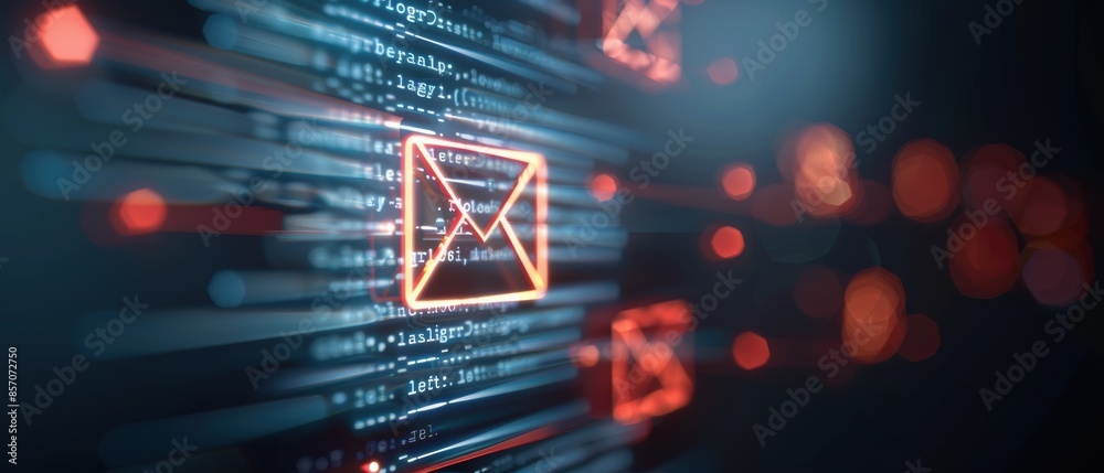 Email inbox flooded with suspicious emails, showcasing the dangers of ...