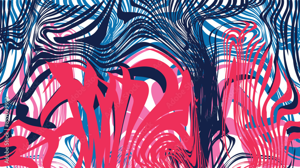 Abstract adobe illustrator artwork with mixed colored spots and stripes ...