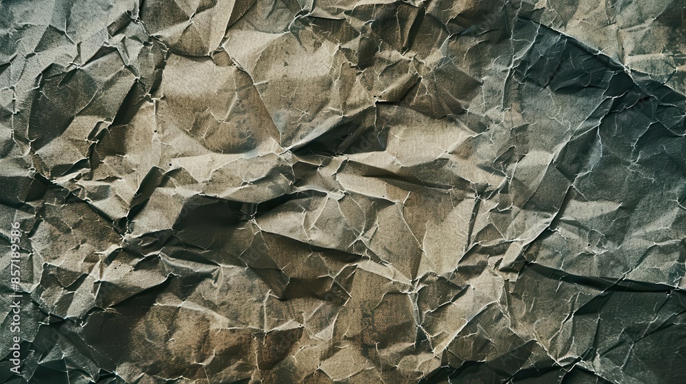 grunge distressed paper texture with folds and creases authentic ...