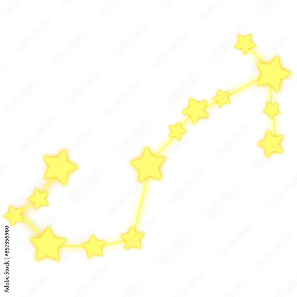 Zodiac Constellations Line. constellations sign in the deep space ...