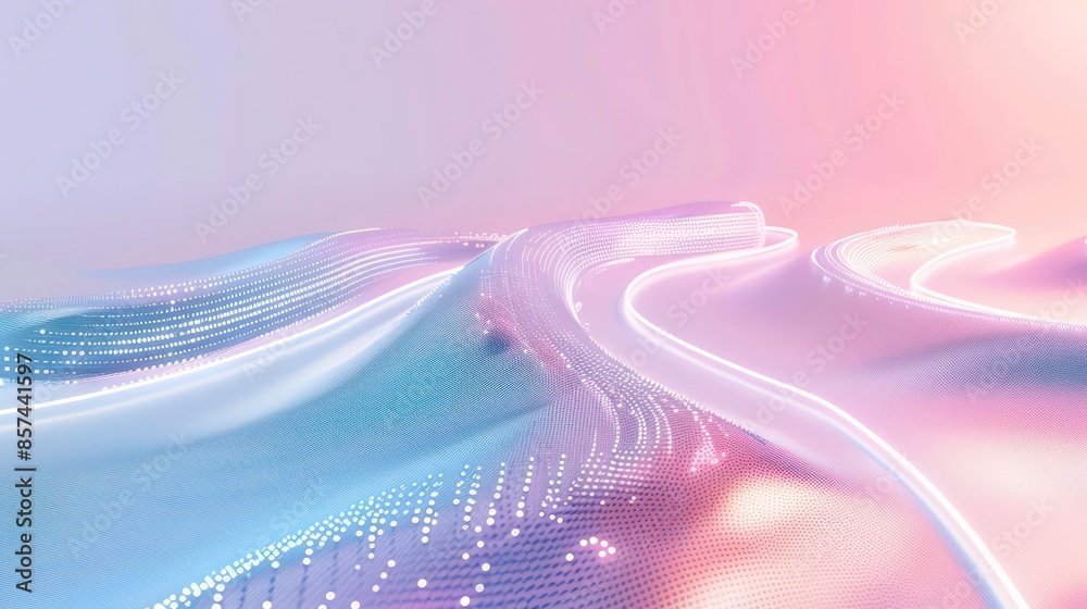 Information Technology roadmap abstract background, cover page, pastel ...