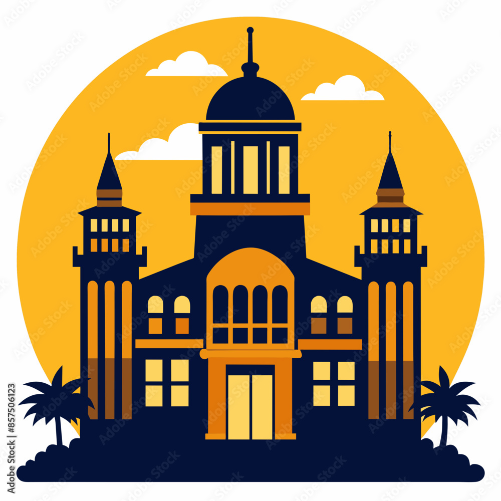 Stunning City Hall Vector Silhouette Free Download & Design Inspiration ...