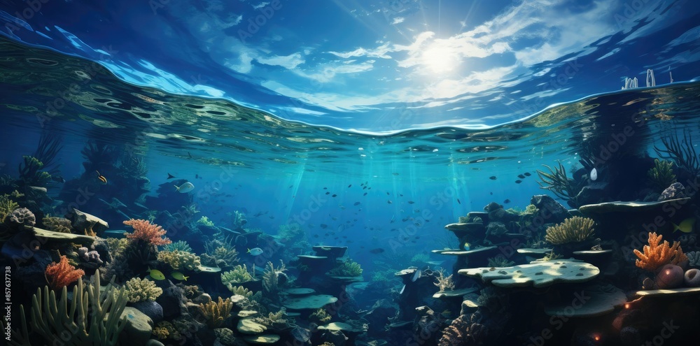 under the sea background, background, water, underwater, underwater ...