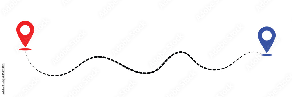 Map and location symbols set. Mapping icon collection. Geolocation map ...