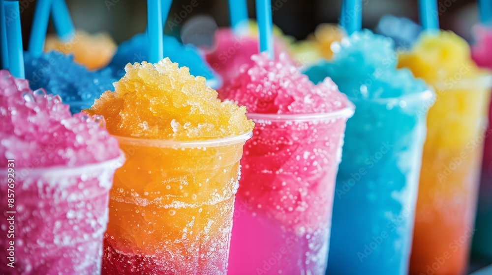 Kool-Aid slushies in a spectrum of bright colors, icy and thirst ...