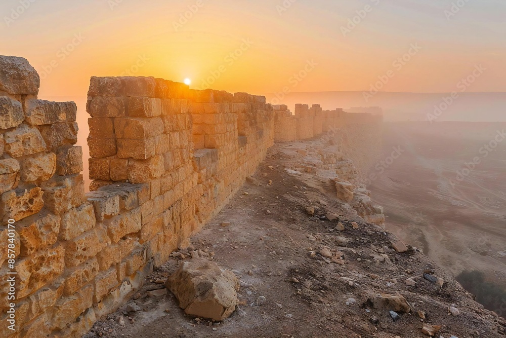 The Fall of Jericho: A dramatic shot of the crumbling walls of Jericho ...