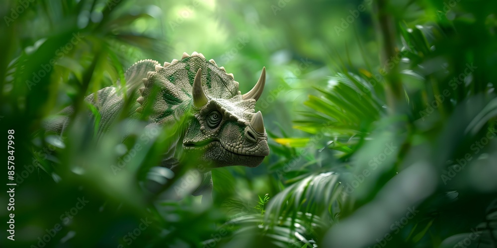 Carnotaurus A Predator with Bull-like Horns and Powerful Legs Roaming ...