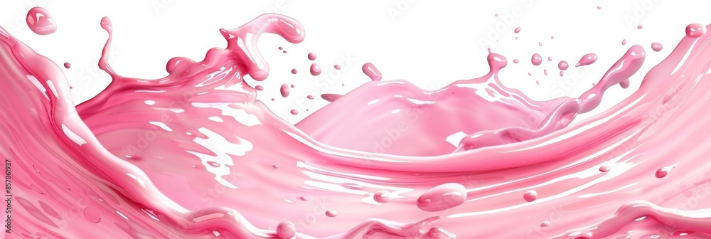 Liquid substance border isolated on white background. Modern ...