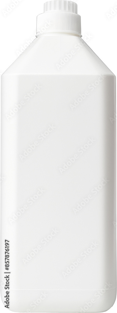 white plastic bottle gallon bleach mockup isolated on white or ...