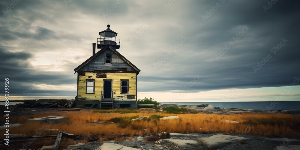 The Decrepit Lighthouse Keeper's Cottage A Symbol of Life's Fragility ...