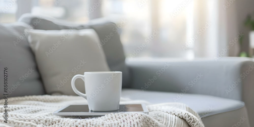 Illustration Stock Cozy Living Room Virtual Backgrounds for Streaming ...