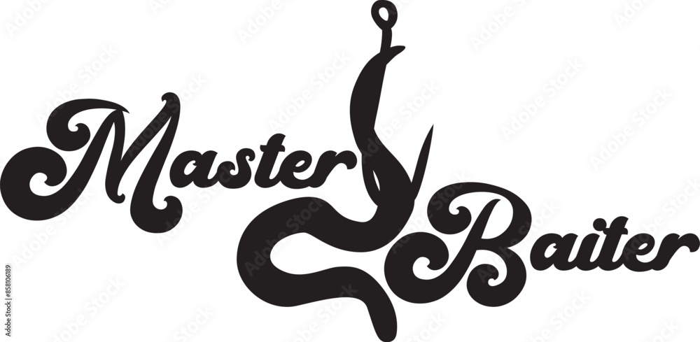 Master Baiter SVG Cut File for Cricut and Silhouette, EPS Vector, DXF ...